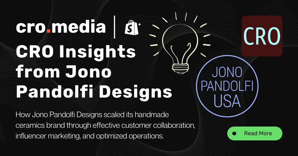 Scaling Maker Business with CRO Insights | Jono Pandolfi Designs